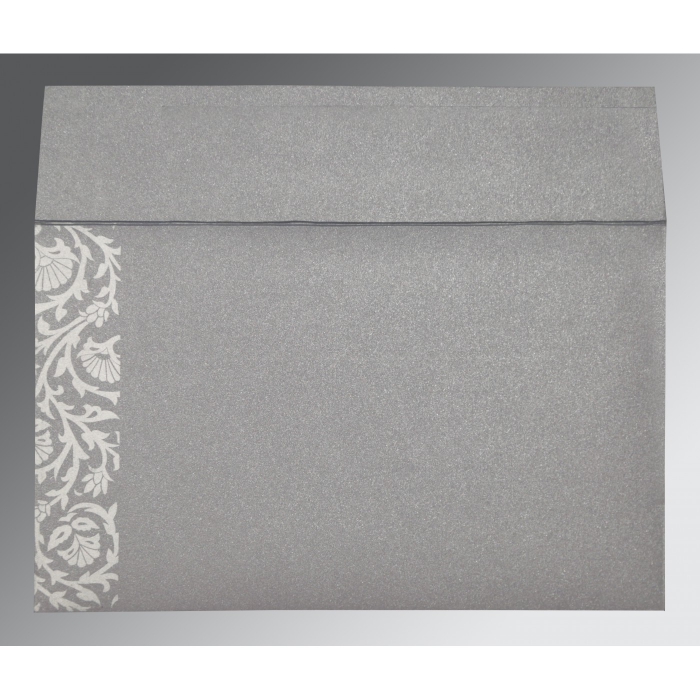 GREY SCREEN PRINTED WEDDING INVITATION : G-1371 - 123WeddingCards