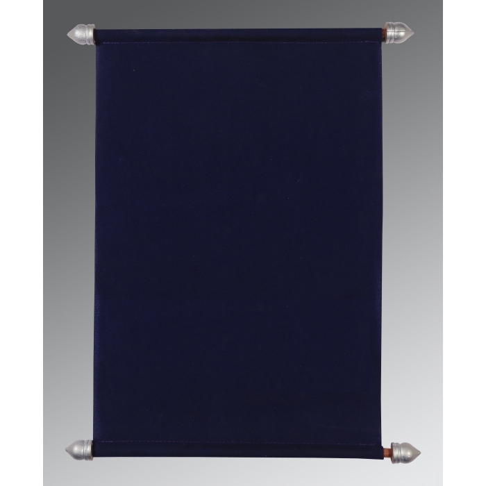 MIDNIGHT BLUE VELVET WEDDING INVITATION : SC-5004C - 123WeddingCards