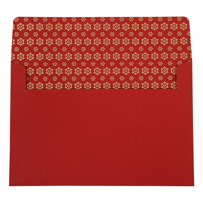 RUBY PAISLEY THEMED - SCREEN PRINTED WEDDING INVITATION : W-801B ...